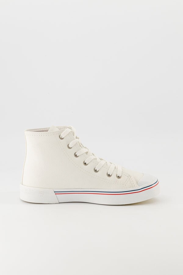 Tenisi U.S. POLO ASSN®, inalti, albi, piele ecologica, 38 - eMAG.ro