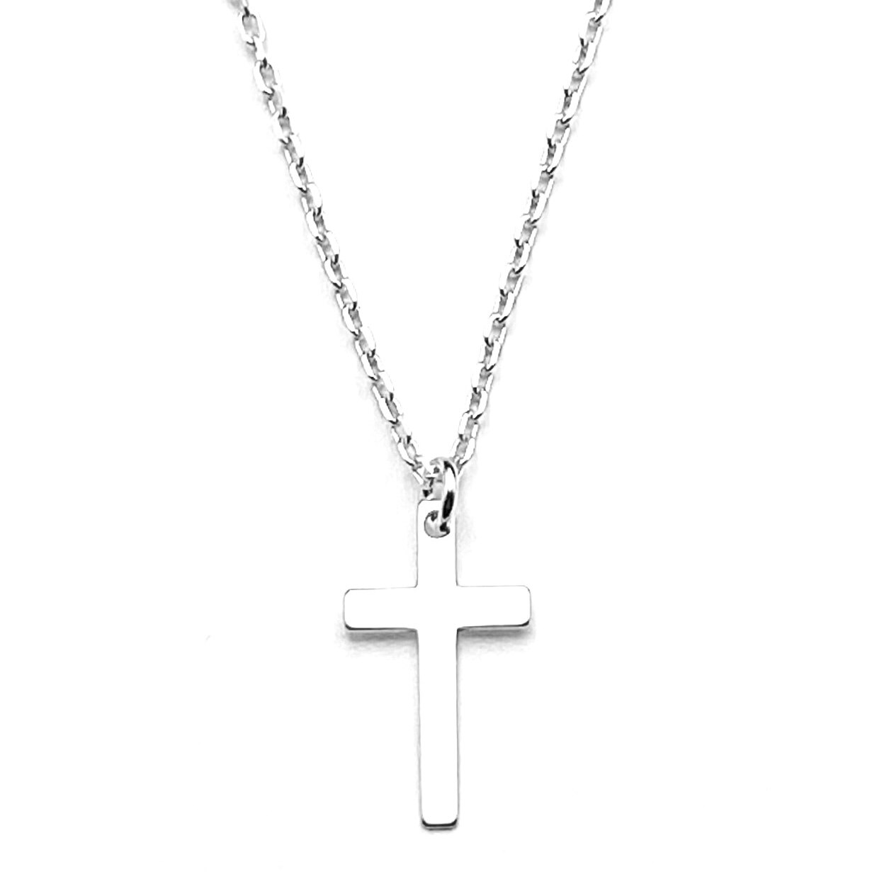 Lant cu pandantiv CRUCE din Argint 925, reglabil 40-43 cm - eMAG.ro