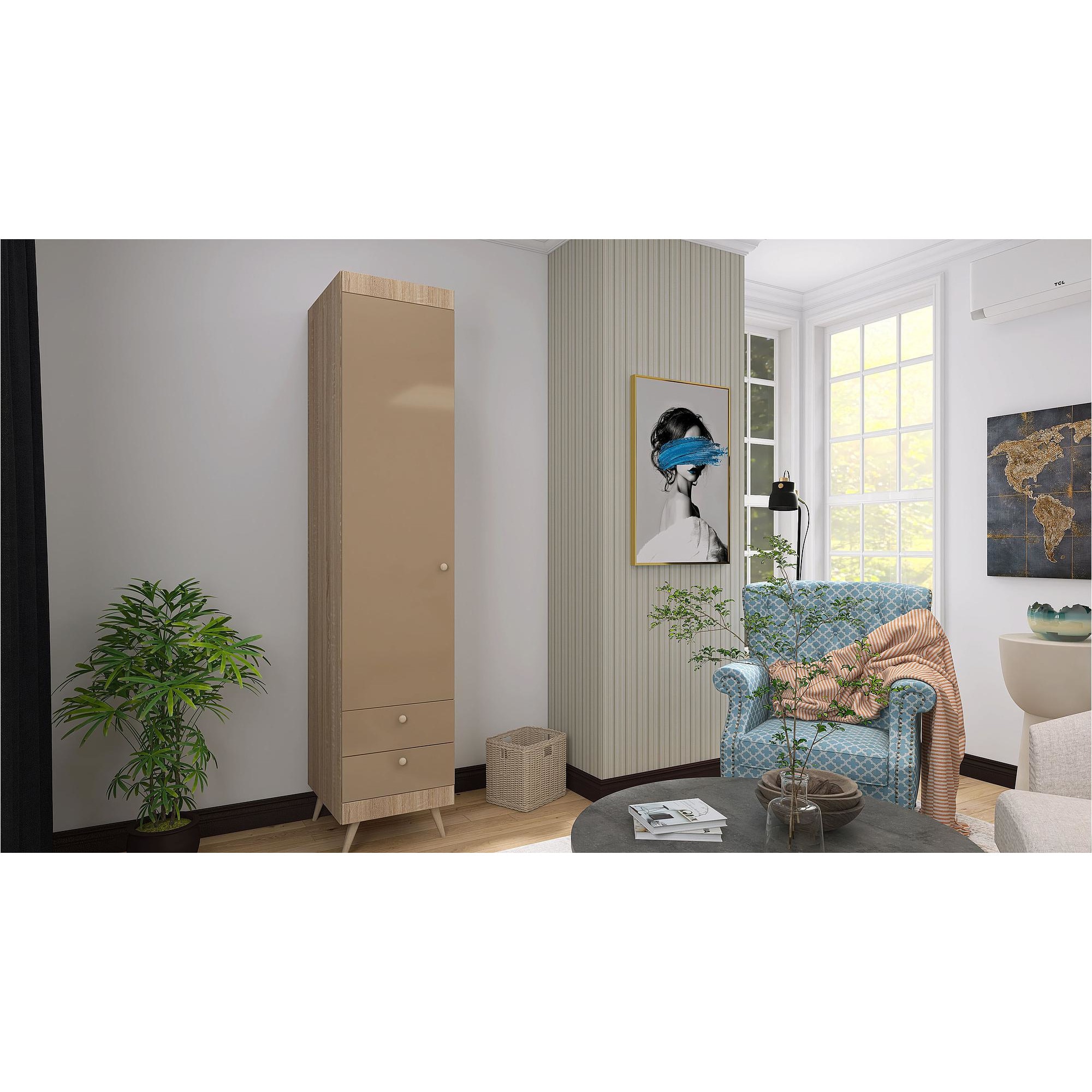 Dulap scandinav THOR bara de umerase 46x224x57, Carcasa PAL Sonoma ...