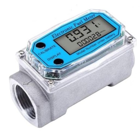 Debitmetru digital de combustibil diesel, Aluminiu, 200 l/min, Argintiu ...