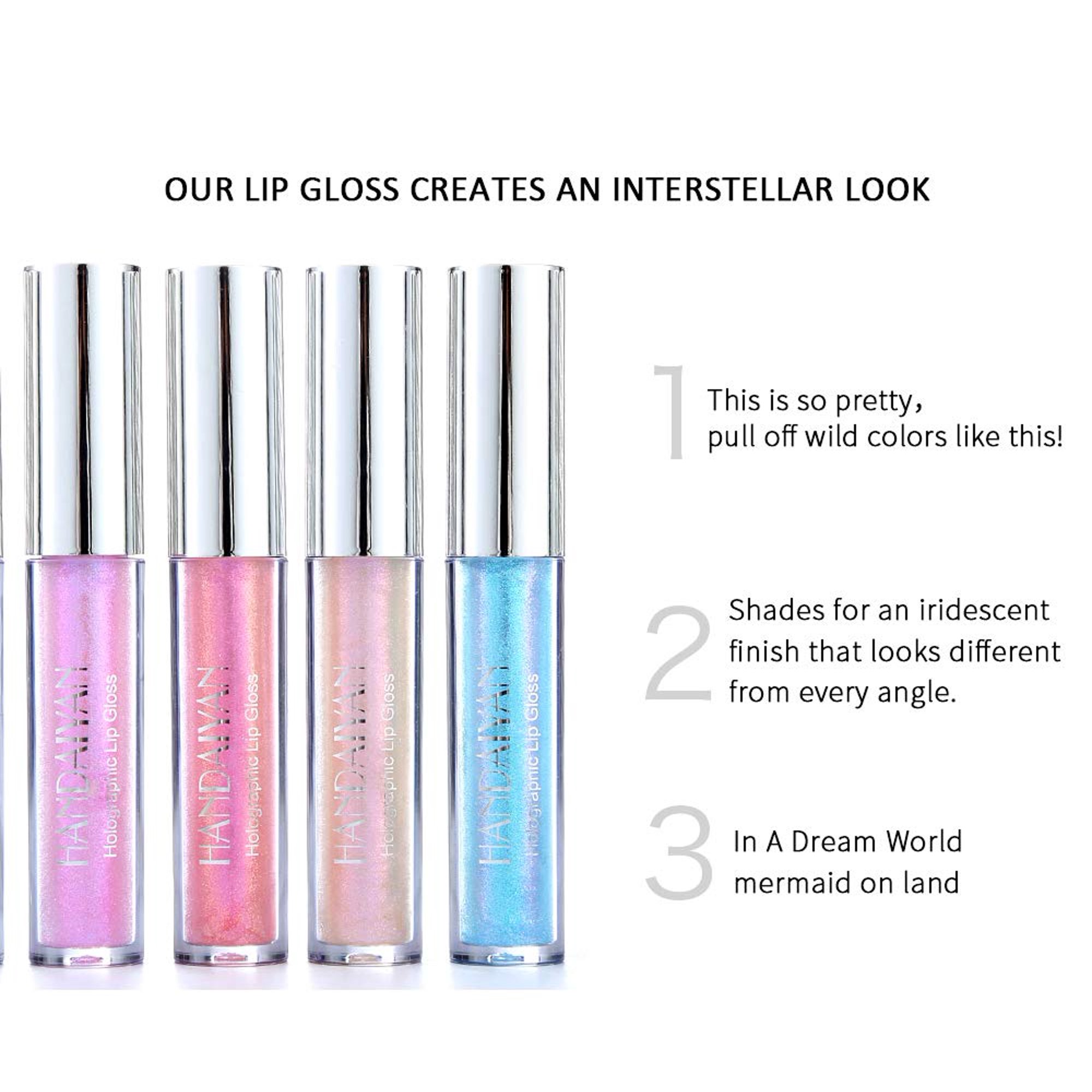 Set 6 rujuri lichide cu sclipici, Multicolor - eMAG.ro