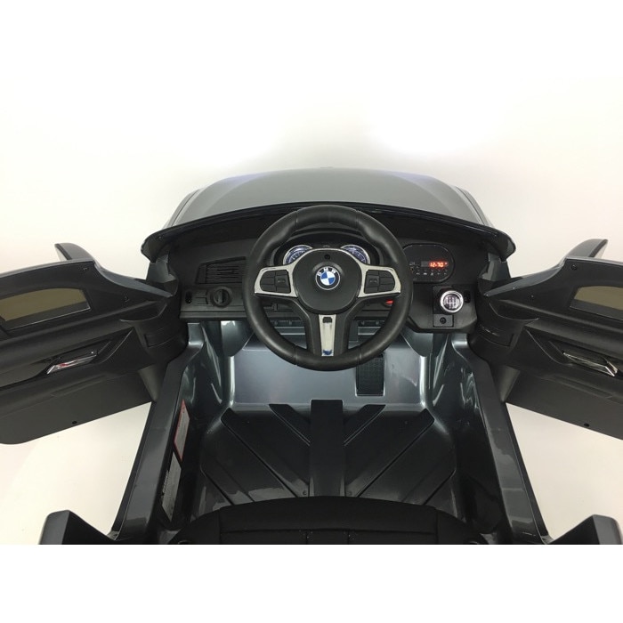 Masina electrica pentru copii, BMW 6 GT 12V Gri, roti din cauciuc ...