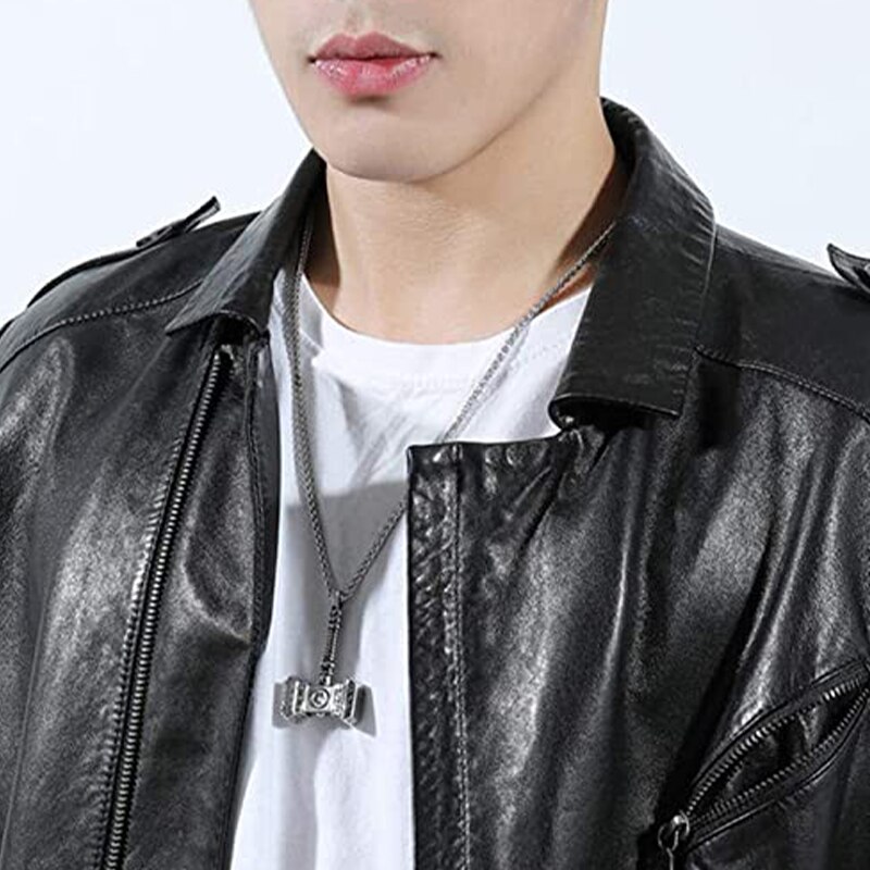 Lant, model vintage mjolnir, pandantiv ciocanul lui Thor, unisex ...