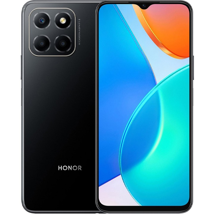 Telefon mobil Honor X6, Dual SIM, 128GB, 4GB RAM, 4G, Midnight Black - eMAG.ro