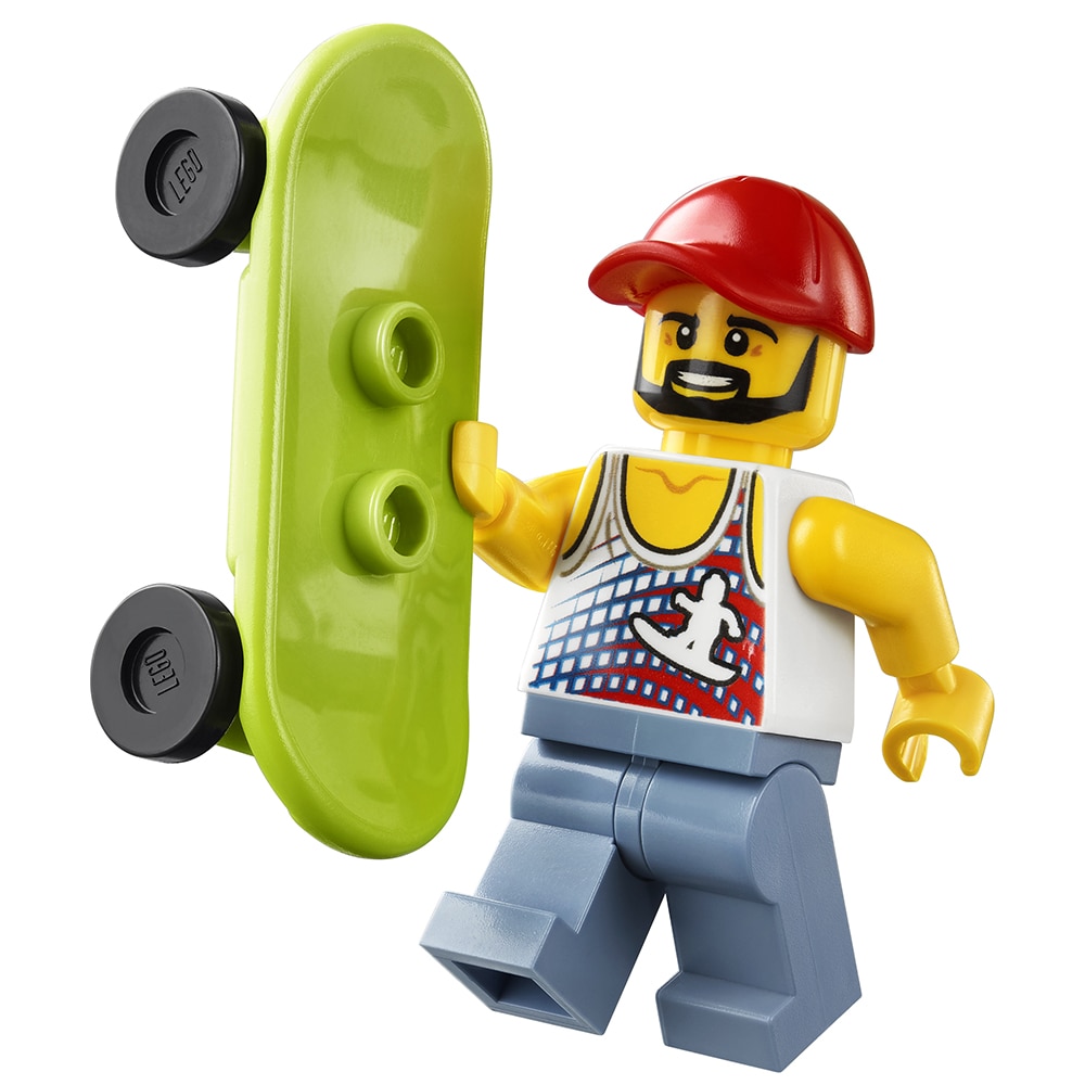 Mini set LEGO® City - Skater-ul si masina sa electrica 30568, 40 piese ...