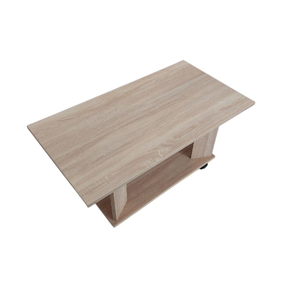 Masuta Cafea cu Rotile Uramag Eco-M2, 93 x 50 x 45cm, PAL 18mm, Stejar ...