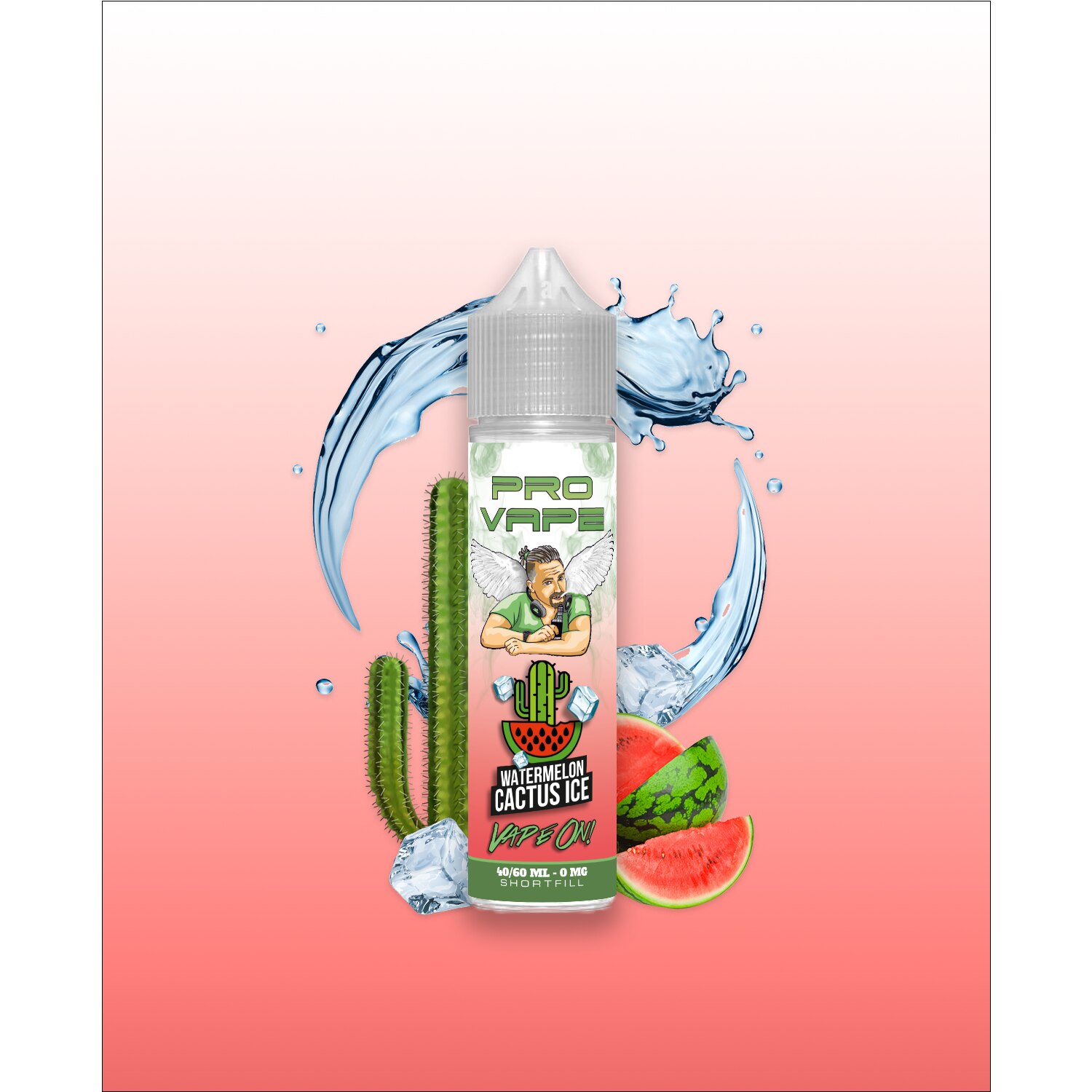 Lichid Tigara Electronica Pro Vape Watermelon Cactus Ice 40ml 0mg - eMAG.ro