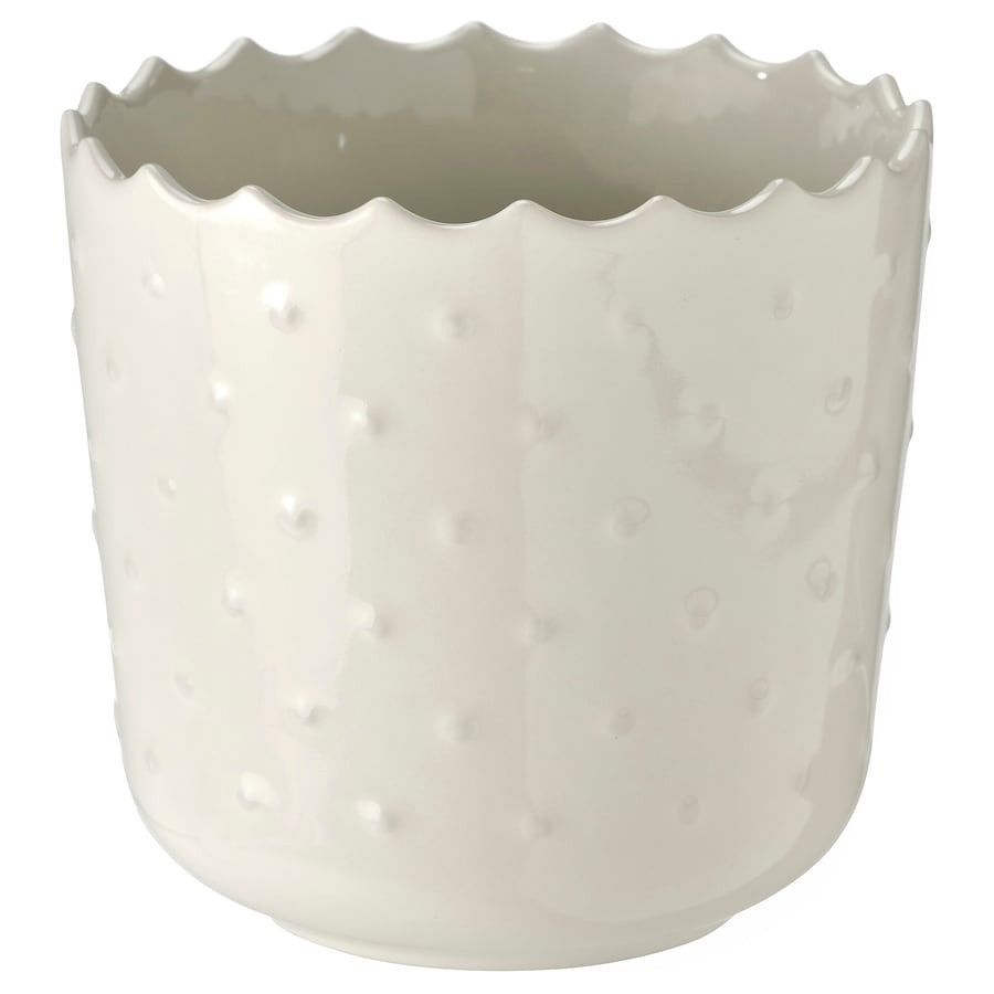 Ghiveci alb din ceramica, 10 x 11 x 10 cm - eMAG.ro