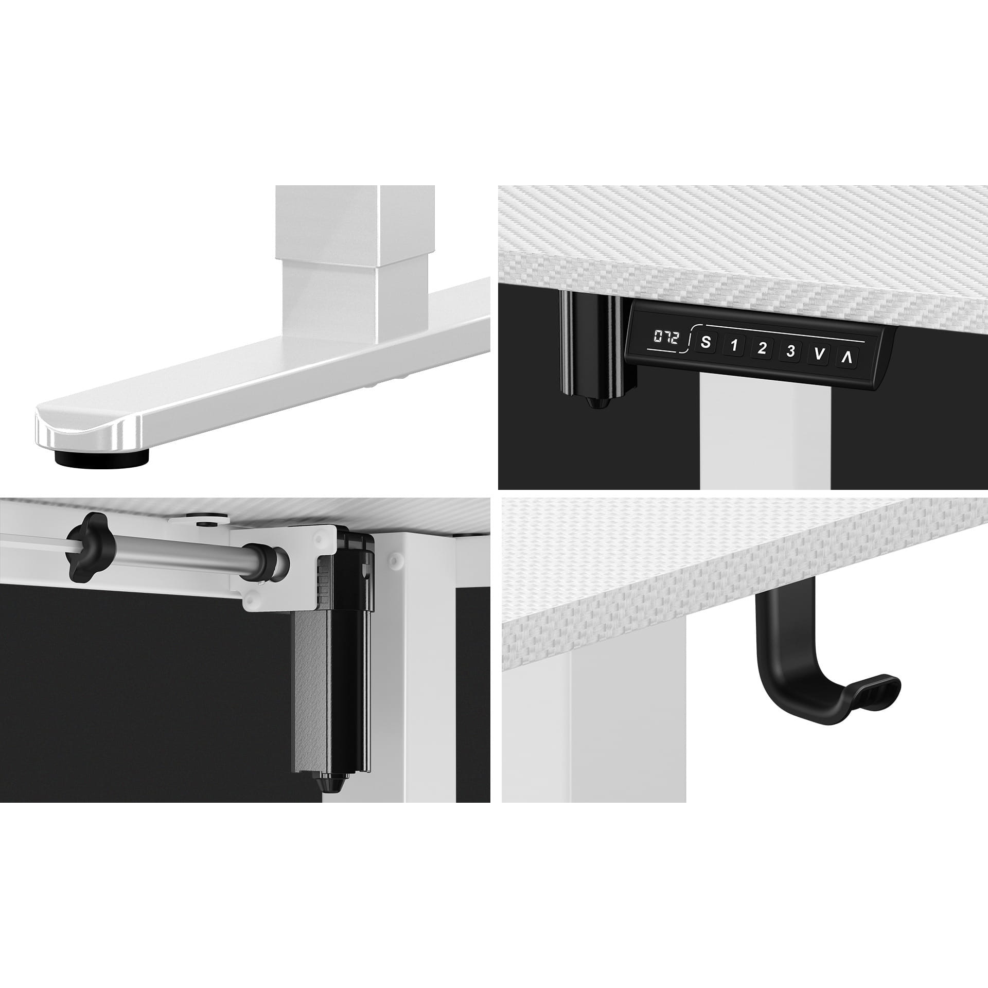 Birou electric cu inaltime reglabila Huzaro, Hero 8.2, functia de ...