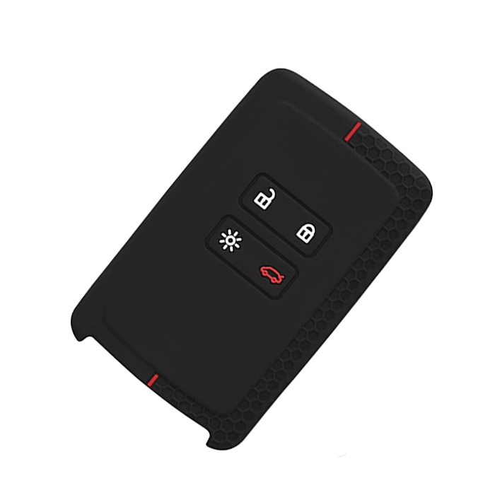 Husa Cheie Auto tip Renault/Dacia, EHS E-Husa®, din silicon negru cu ...