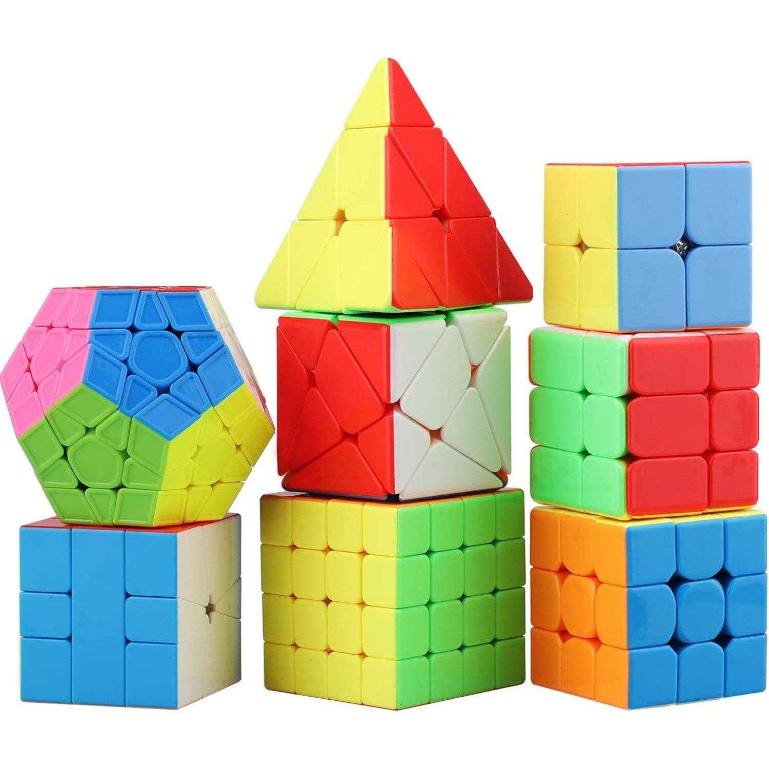 Set 8 Cub rubik Stikereless - eMAG.ro