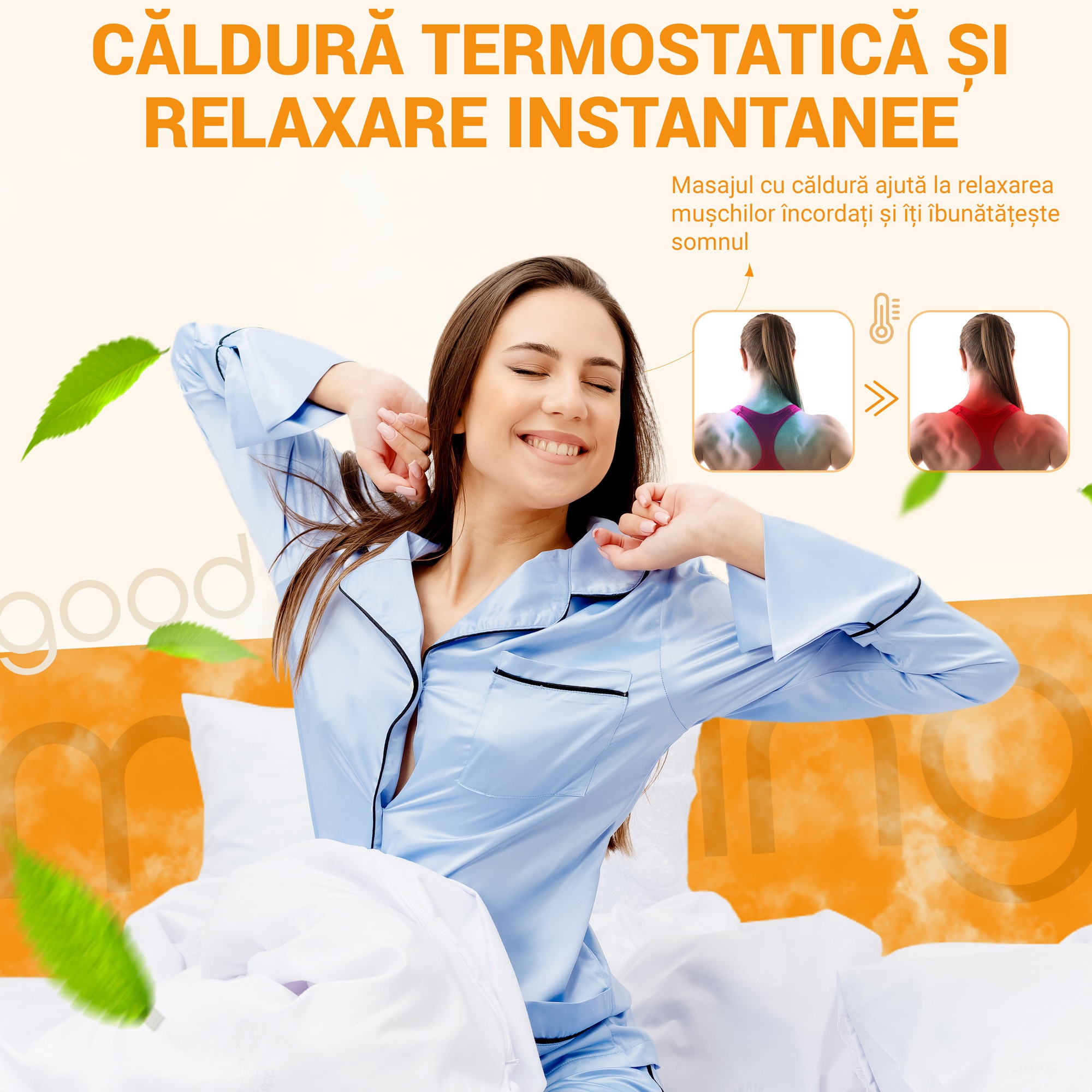 Aparat Profesional pentru Masaj SeveShop, Masaj Shiatsu 3D cu Functie ...