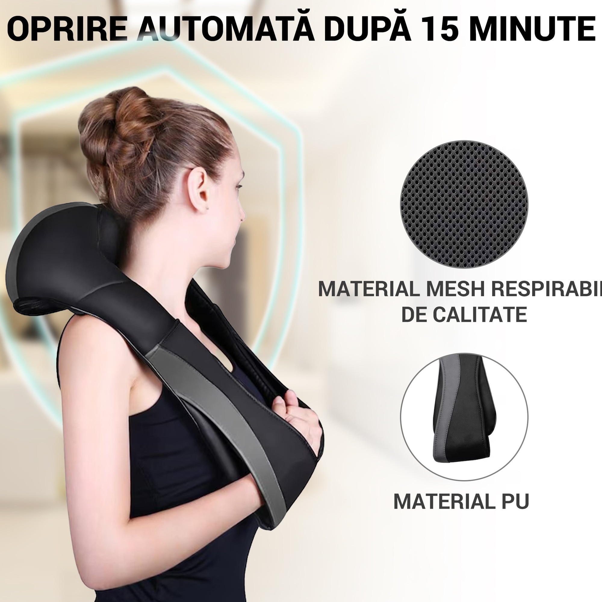 Aparat Profesional pentru Masaj SeveShop, Masaj Shiatsu 3D cu Functie ...