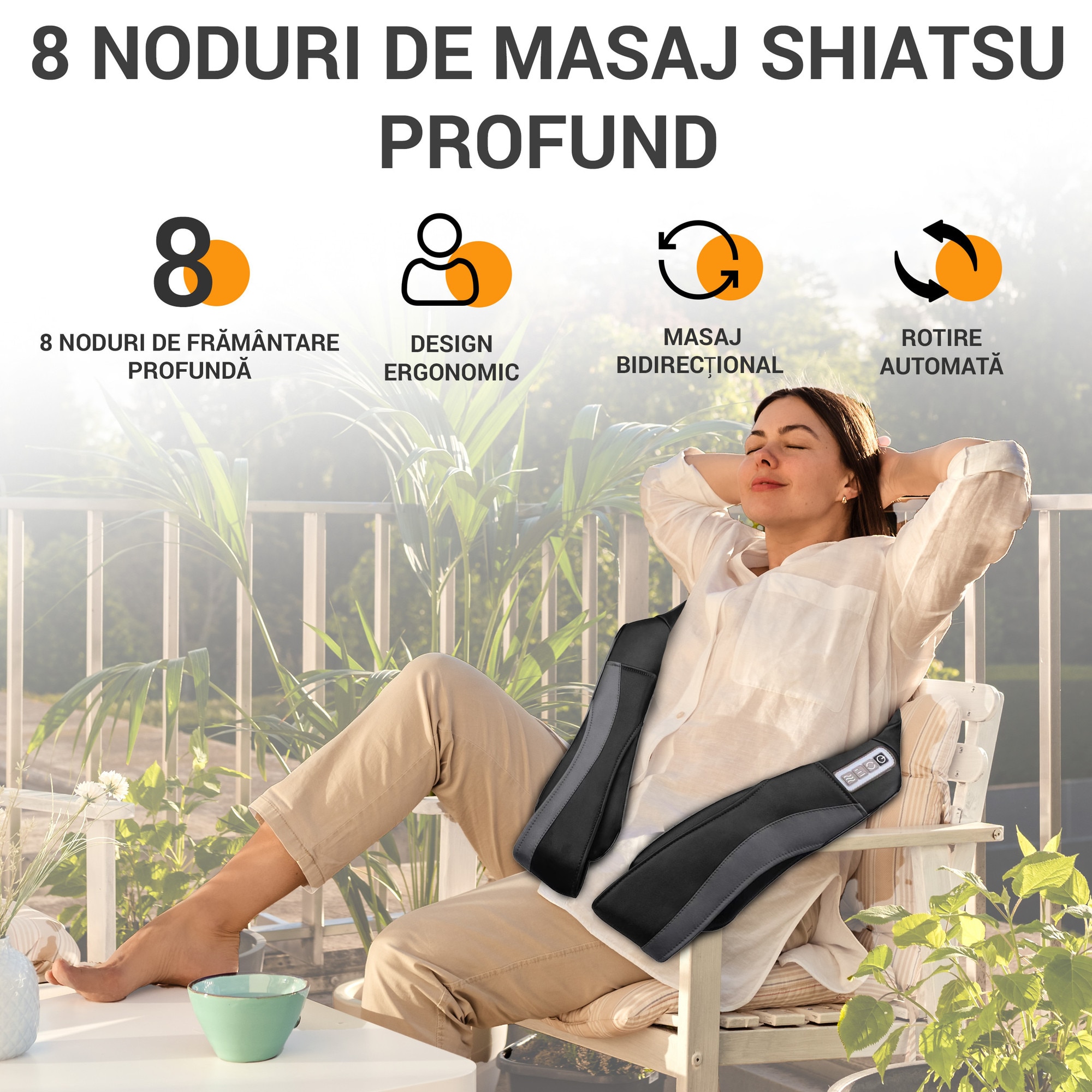 Aparat Profesional pentru Masaj SeveShop, Masaj Shiatsu 3D cu Functie ...