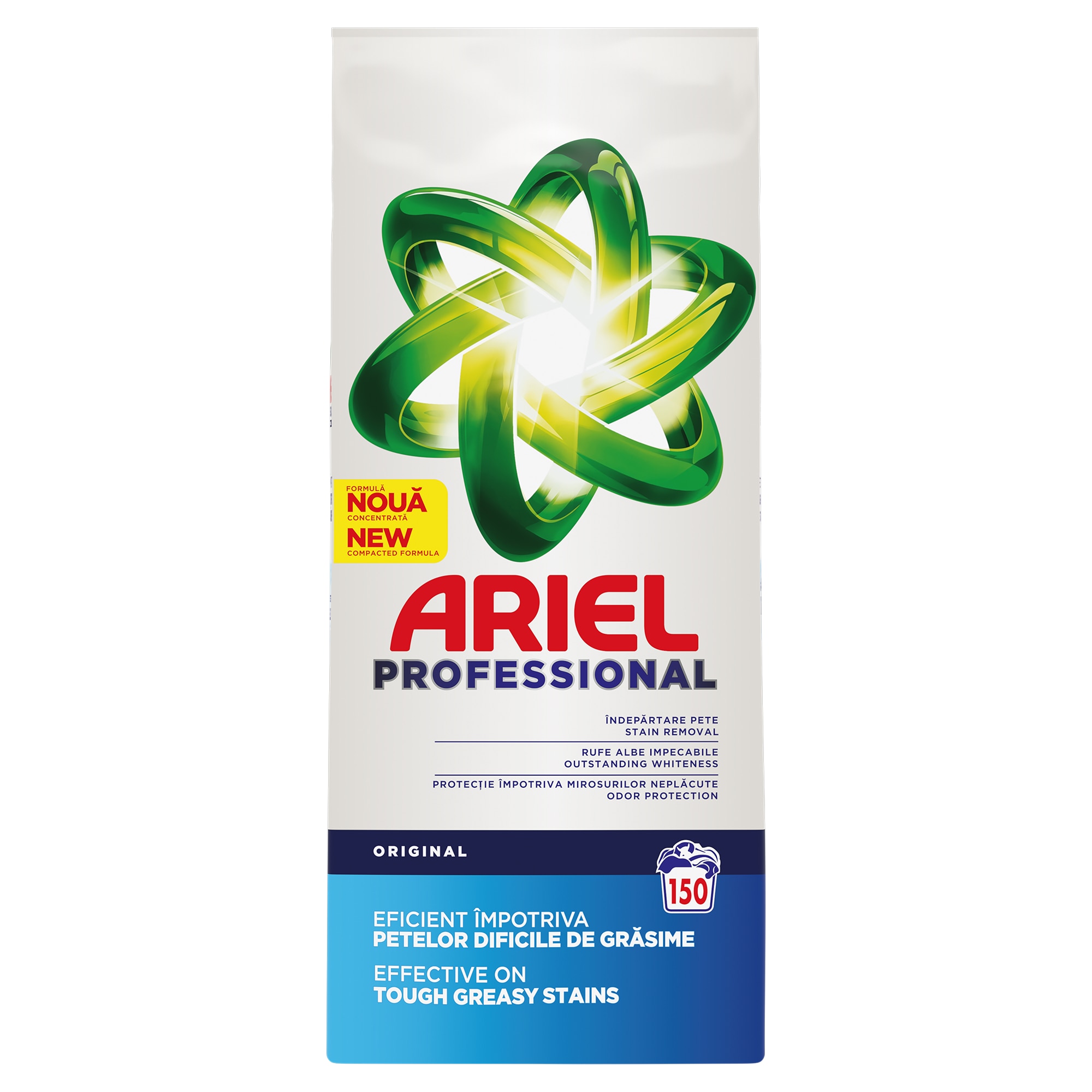 Detergent de rufe pudra Ariel Professional Original, 9.75kg, 150 ...