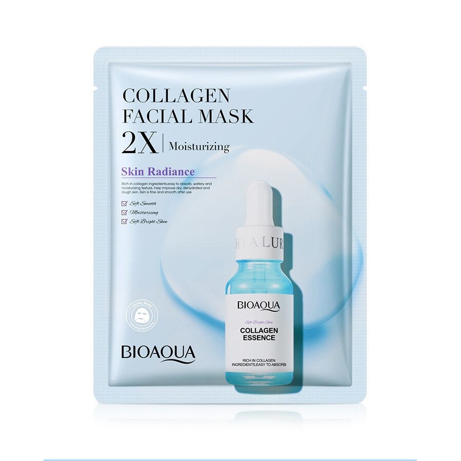 Masca de fata servetel hidratanta cu colagen Bioaqua 30 gr - eMAG.ro