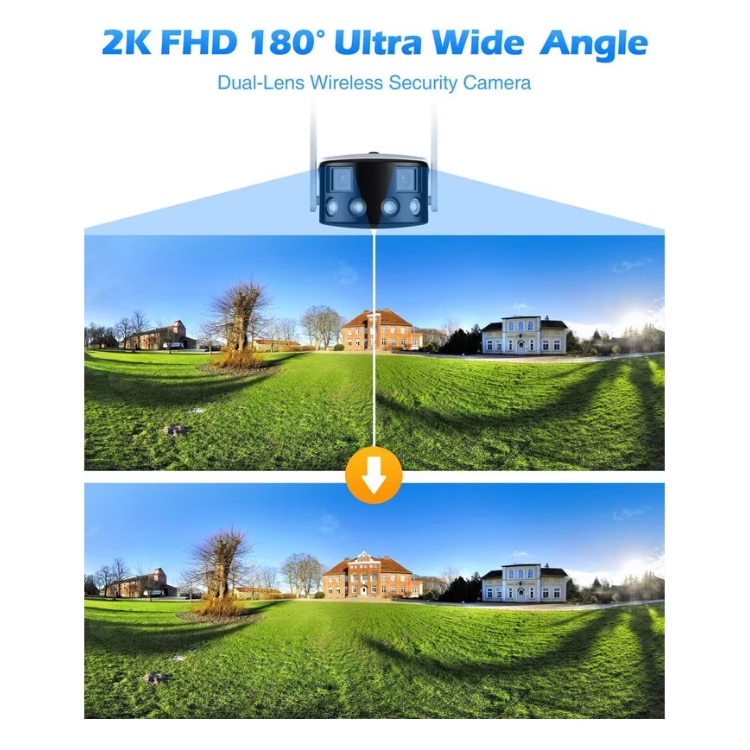 Camera de supraveghere WIFI JRH, 5MP, exterior/interior, Ultra HD 4K ...