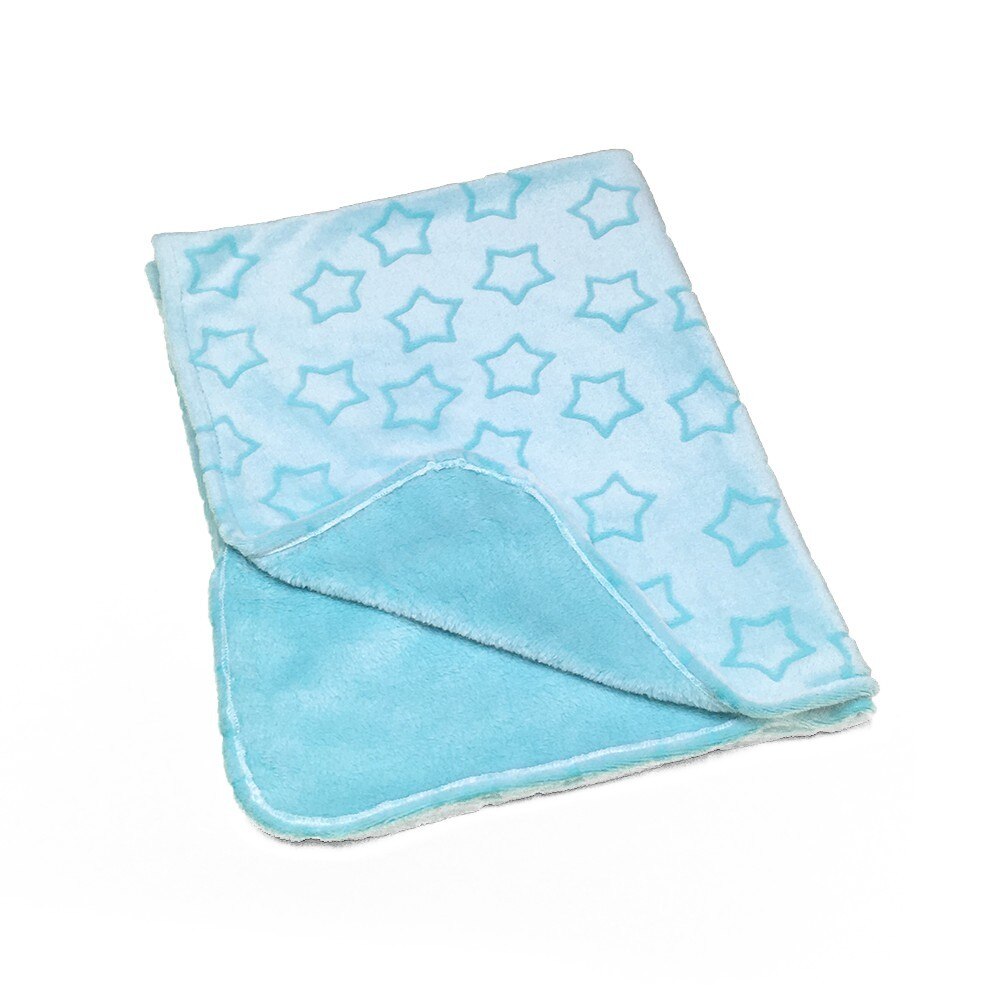 Mint Stars menta csillagos babatakaró, 100 x 100 cm - eMAG.hu