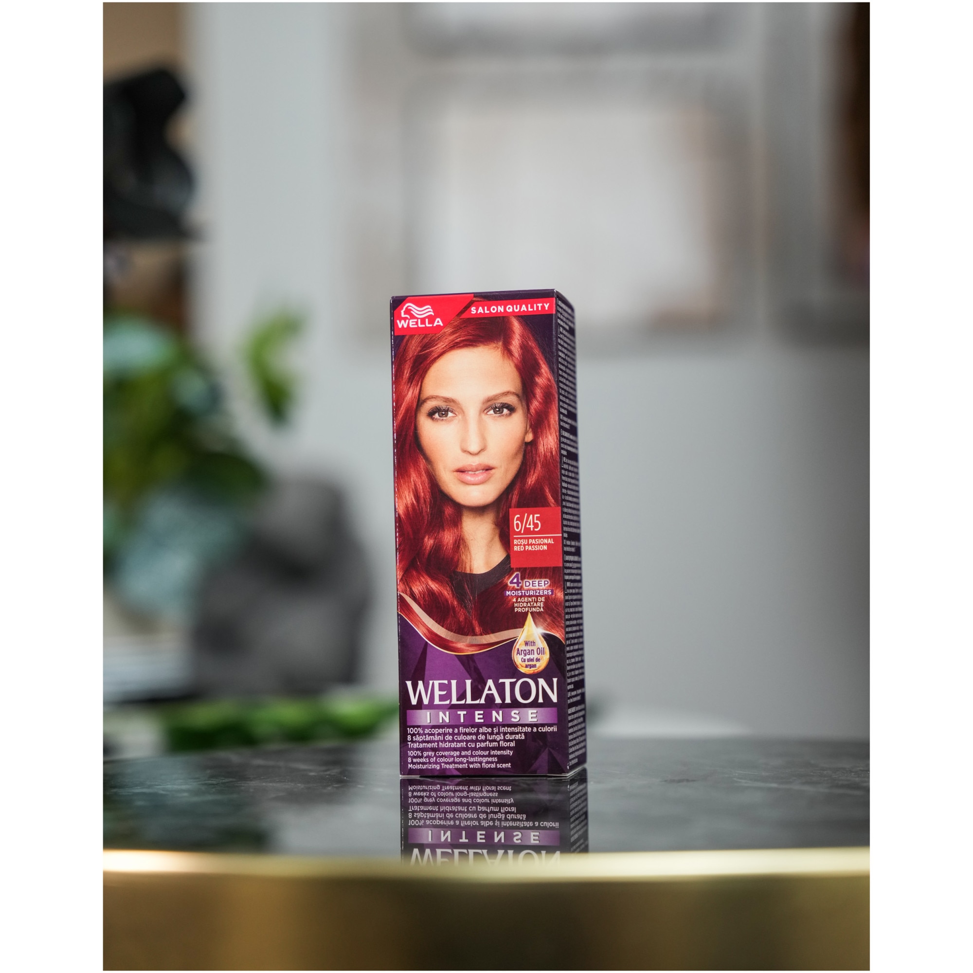 Vopsea de par permanenta Wellaton Rosu Pasional 6/45, 110 ml - eMAG.ro