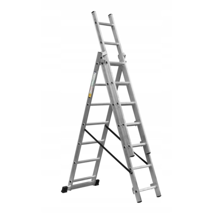 Scara plianta, PSB, Aluminiu, 150 kg, Argintiu - eMAG.ro