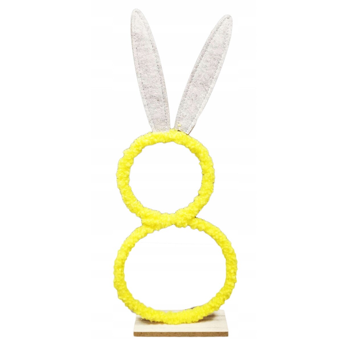 Decor iepuras de Paste galben 46 x 18 cm - eMAG.ro