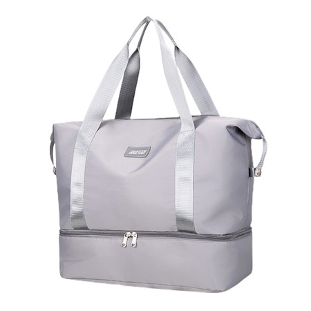 Geanta sport dama, Poliester/Nylon, Multifunctionala, Gri - eMAG.ro