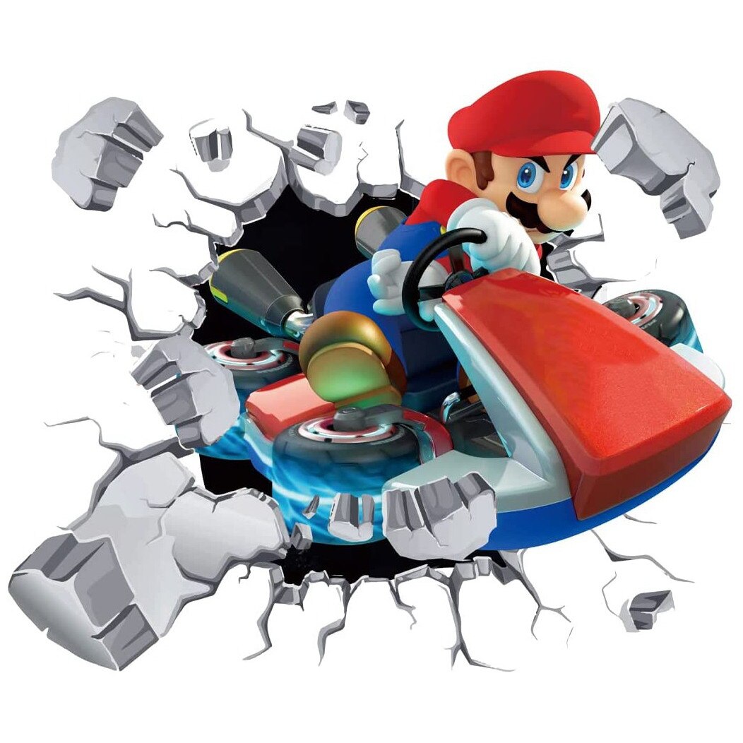 Sticker decorativ cu Mario, 50 cm, 1109STK - eMAG.ro