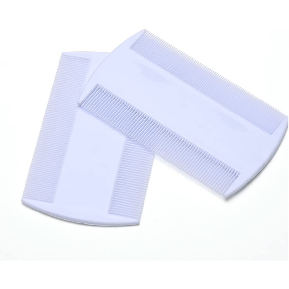 Set 2 piepteni pentru eliminarea paduchilor si a oualor acestora, alb ...