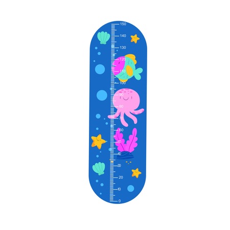 Masurator inaltime pentru copii 47X150, pesti, Creative Rey® - eMAG.ro