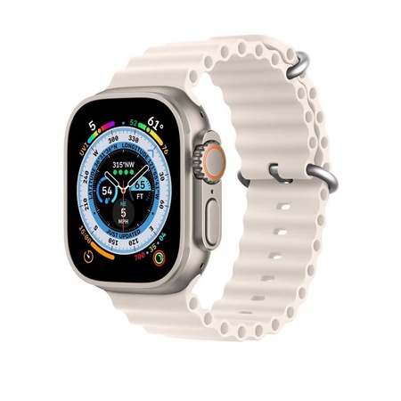 Силиконова каишка LQT Ocean, за Apple Watch Ultra/8/7/6/5/4/3, Дисплей ...