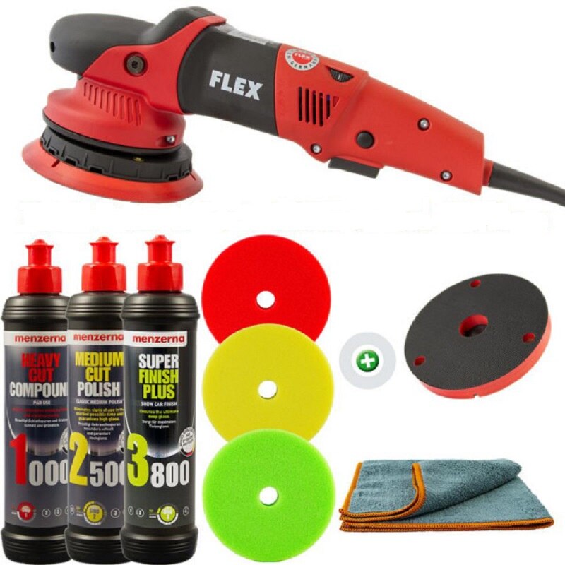 Masina polish Flex XFE 7-15 150, excentrica, cu dubla actiune, menzerna ...