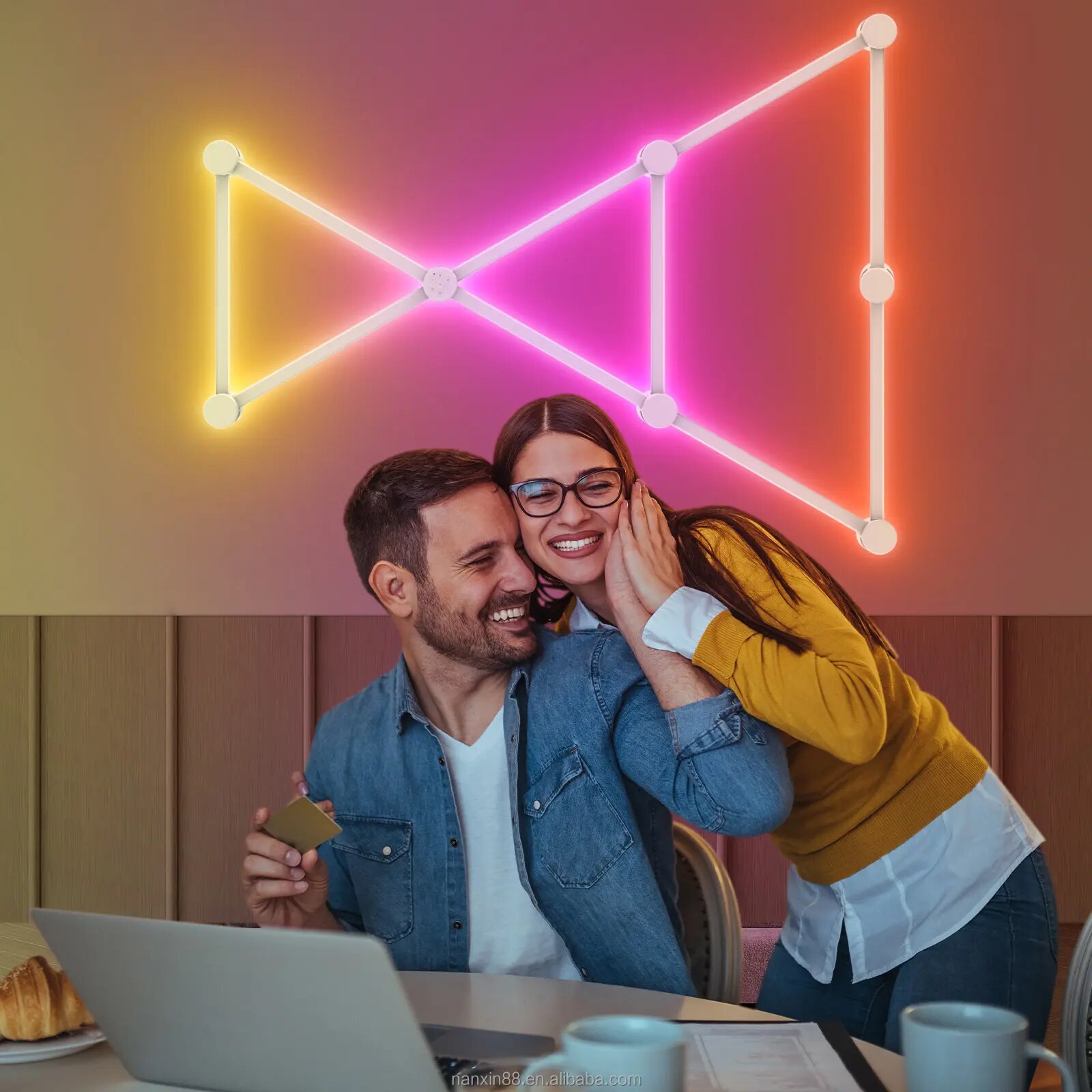 Benzi LED, WALALLA, RGB, 24W, Alb - eMAG.ro