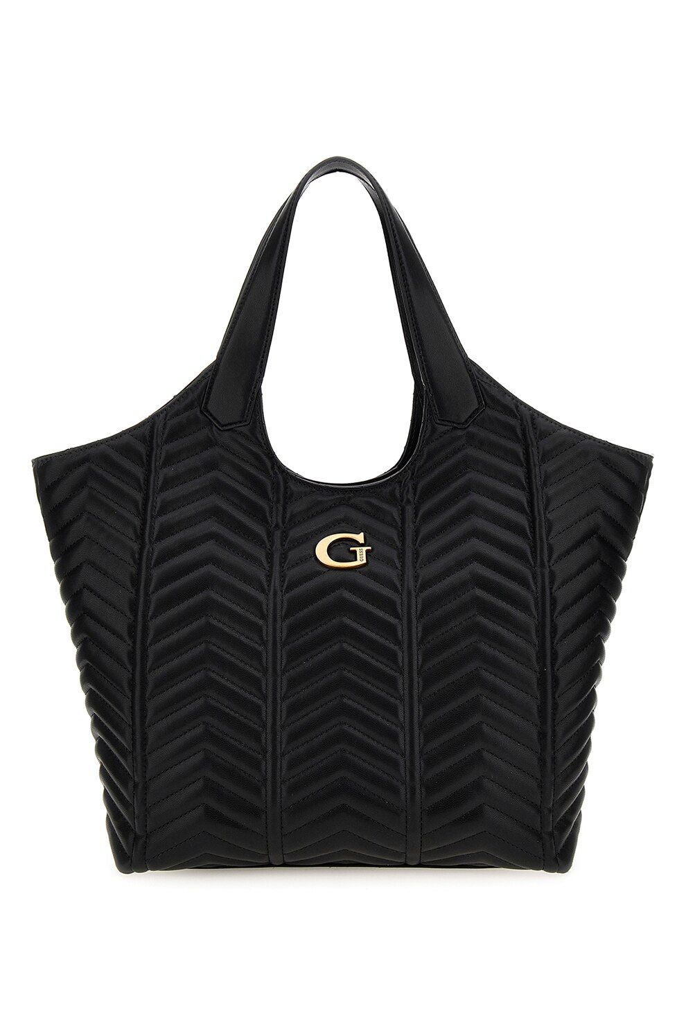 Guess, Geanta shopper de piele ecologica Lovide, Negru - eMAG.ro