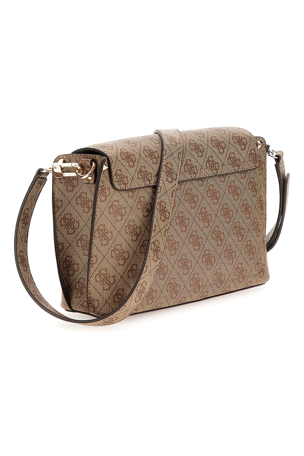 Guess, Geanta crossbody de piele ecologica Meridian, Maro camel - eMAG.ro