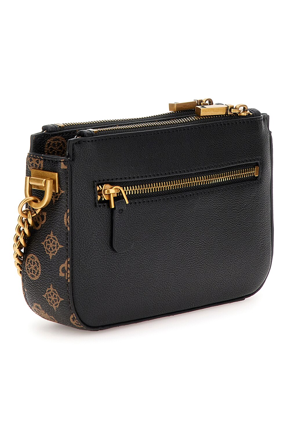 Guess, Geanta crossbody de piele ecologica Flynna, Negru - eMAG.ro
