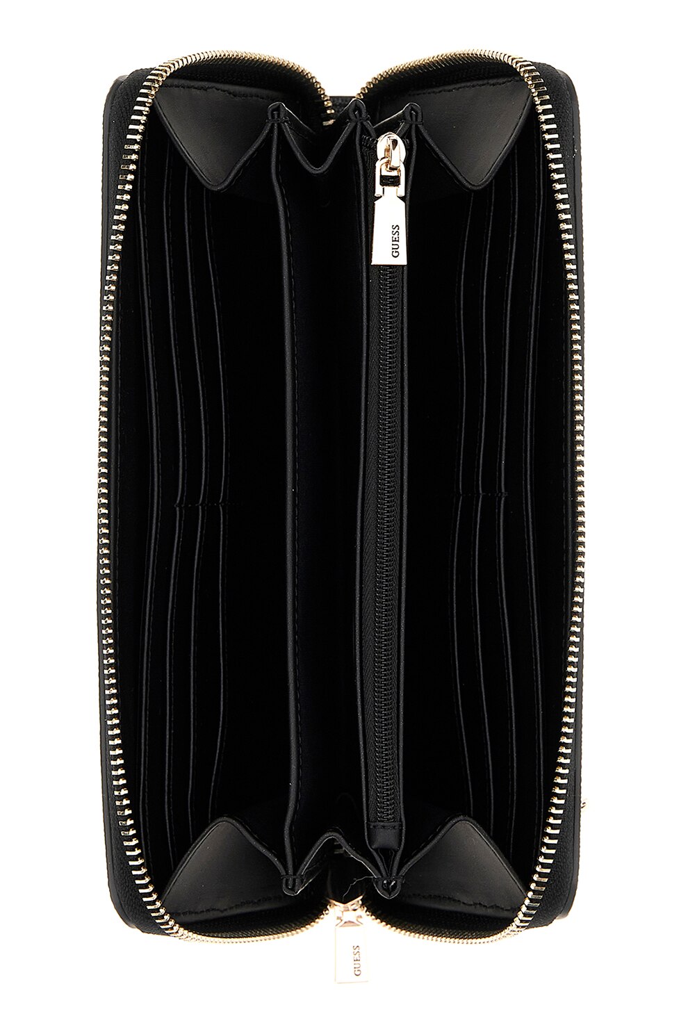 Guess, Portofel cu model si bareta pentru incheietura Laurel, Negru ...