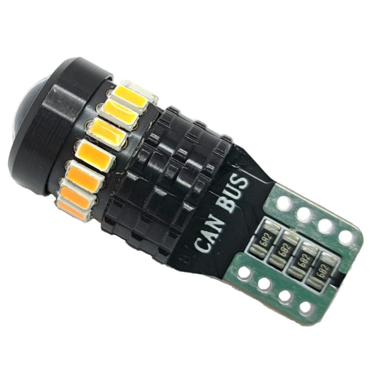 Bec LED T10 W5W Canbus Radus 18 SMD 3014 pentru lumini pozitii ...