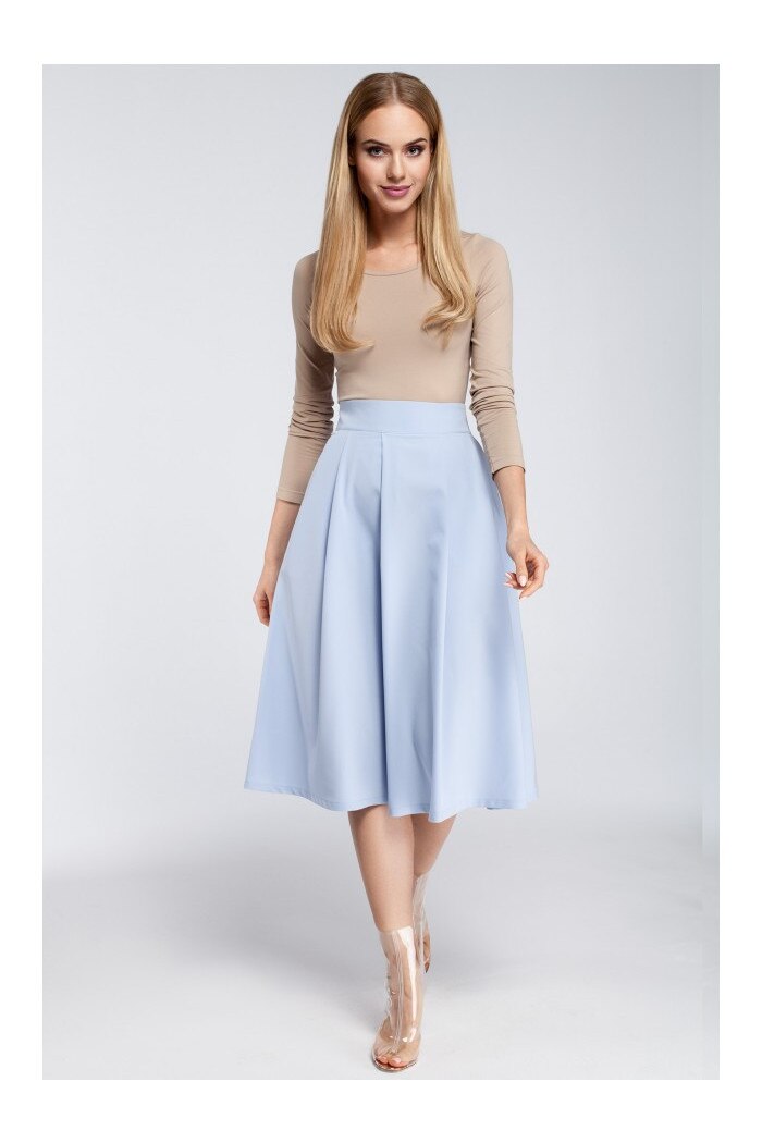 Női midi szoknya, Made of Emotion, Sherap, világoskék, XL INTL - eMAG.hu