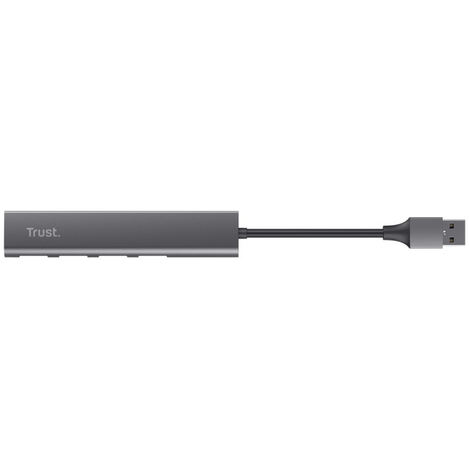 Hub USB Trust Halyx 4 porturi USB-A 5 Gbps, USB 3.2 gen1, Aluminiu ...