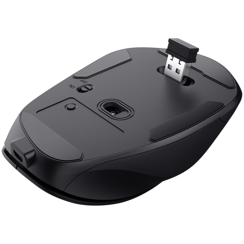 Mouse wireless reincarcabil Trust Fyda, realizat din materiale ...