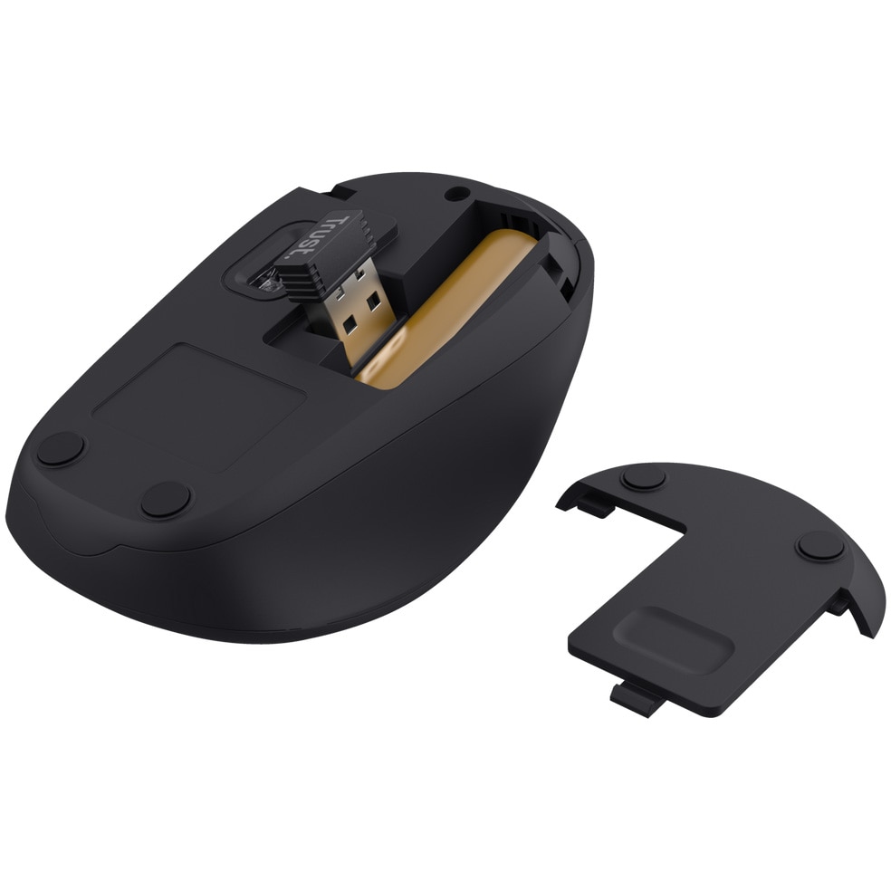 Mouse wireless Trust Yvi+ ECO, silentios, Albastru - eMAG.ro