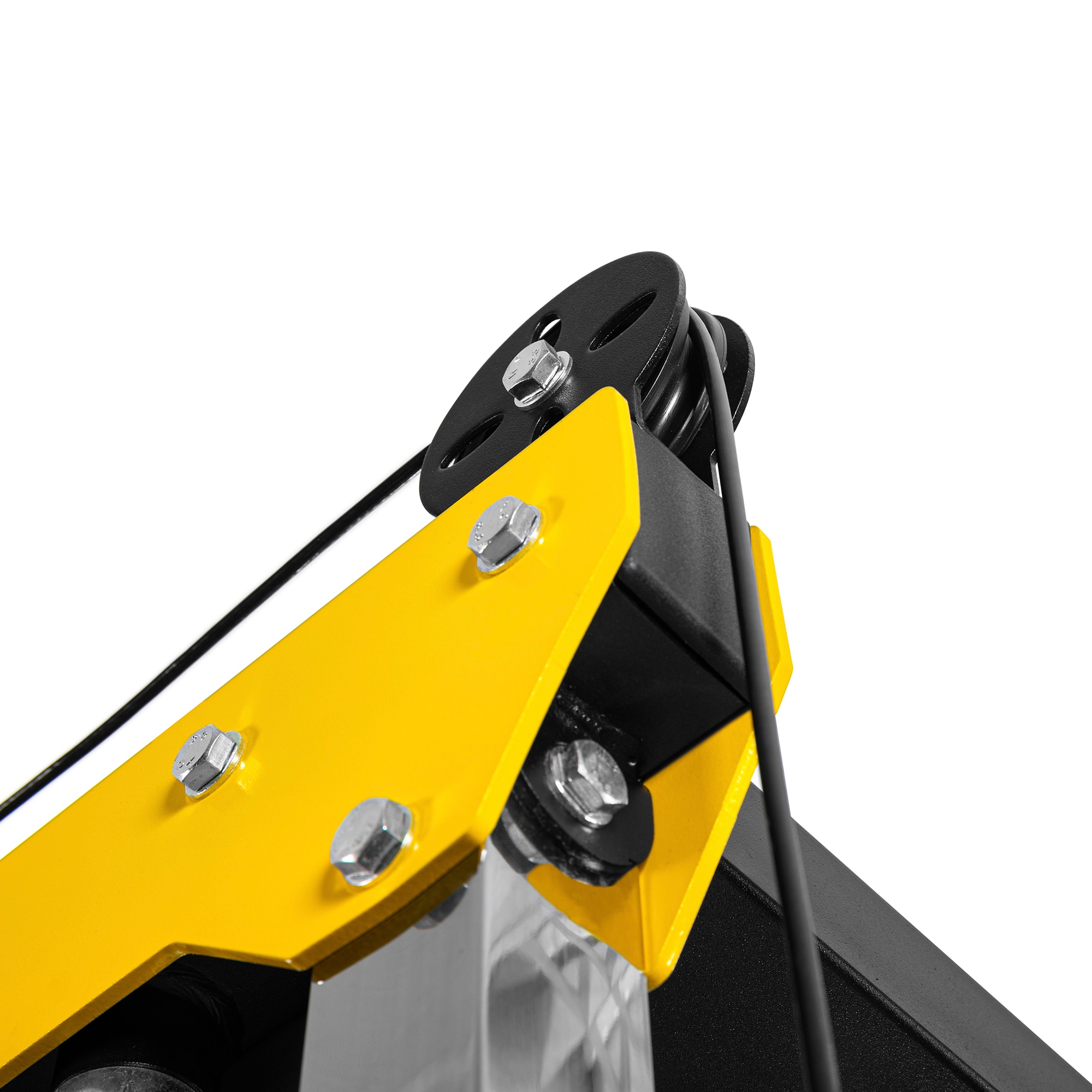 Aparat Fitness Smith Machine, Dione, 140x210x220cm, Negru/Galben - eMAG.ro