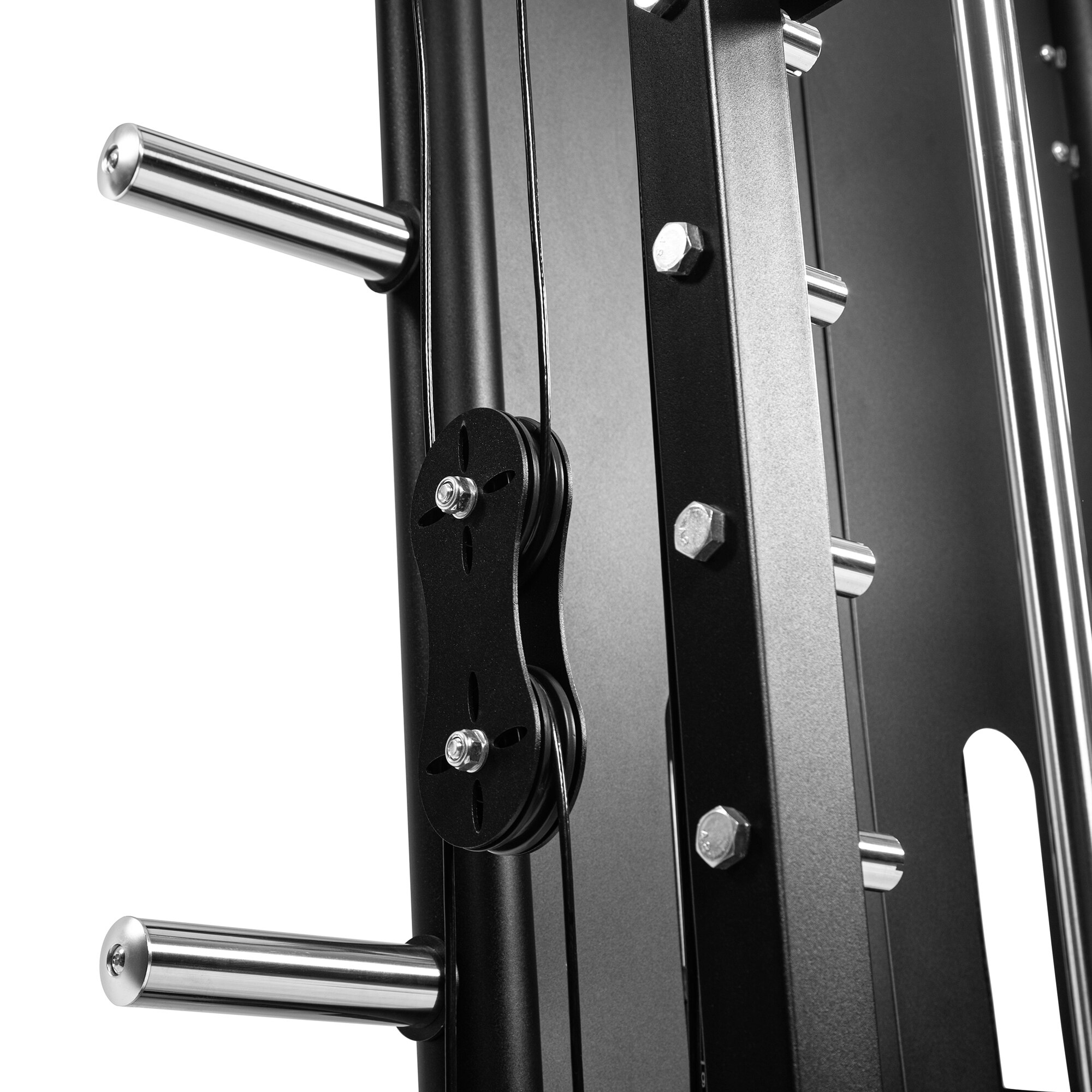 Aparat Fitness Smith Machine, Dione, 140x210x220cm, Negru/Galben - eMAG.ro