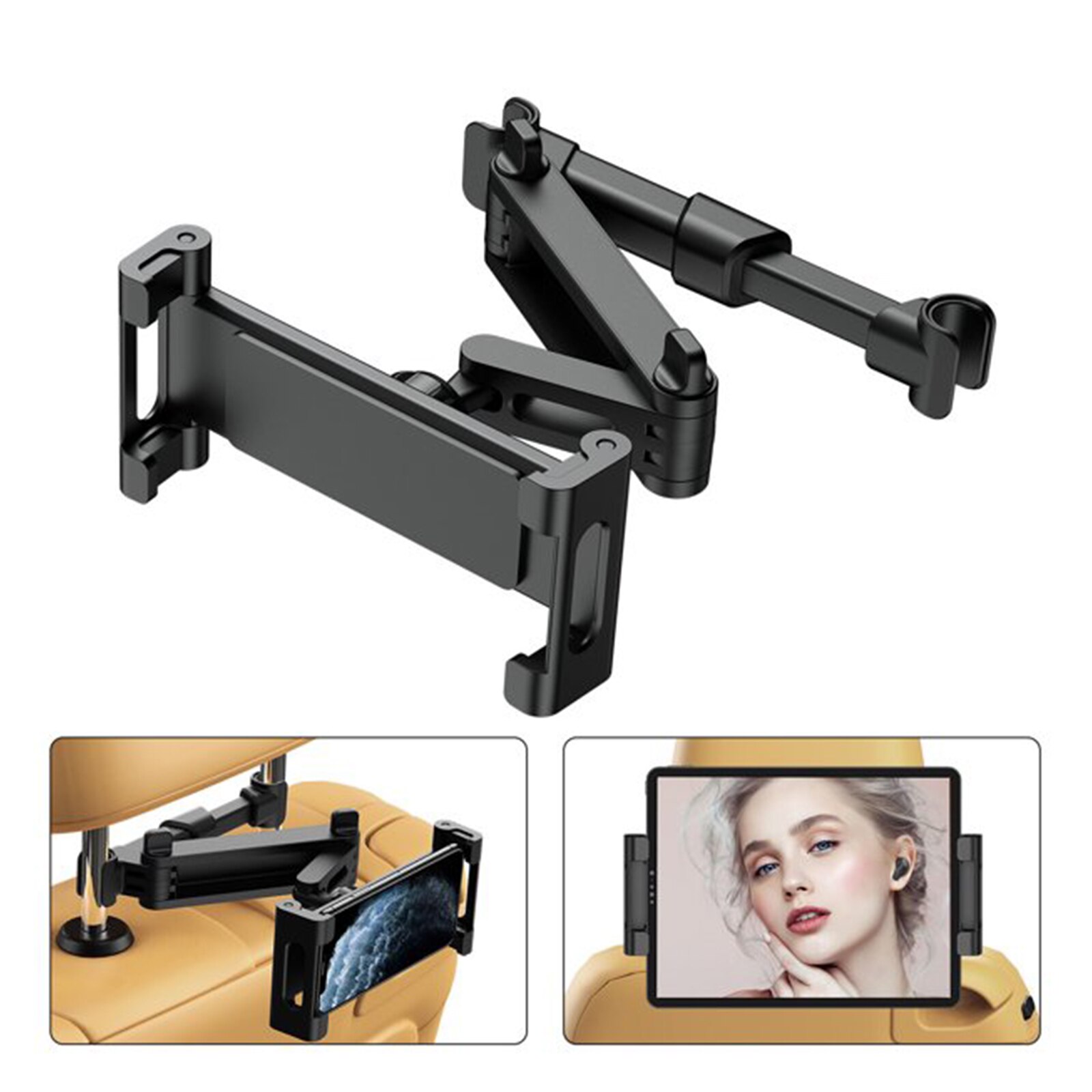 Suport tetiera telefon/tableta, Zggzerg, cu Unghi Reglabil Si Rotire ...