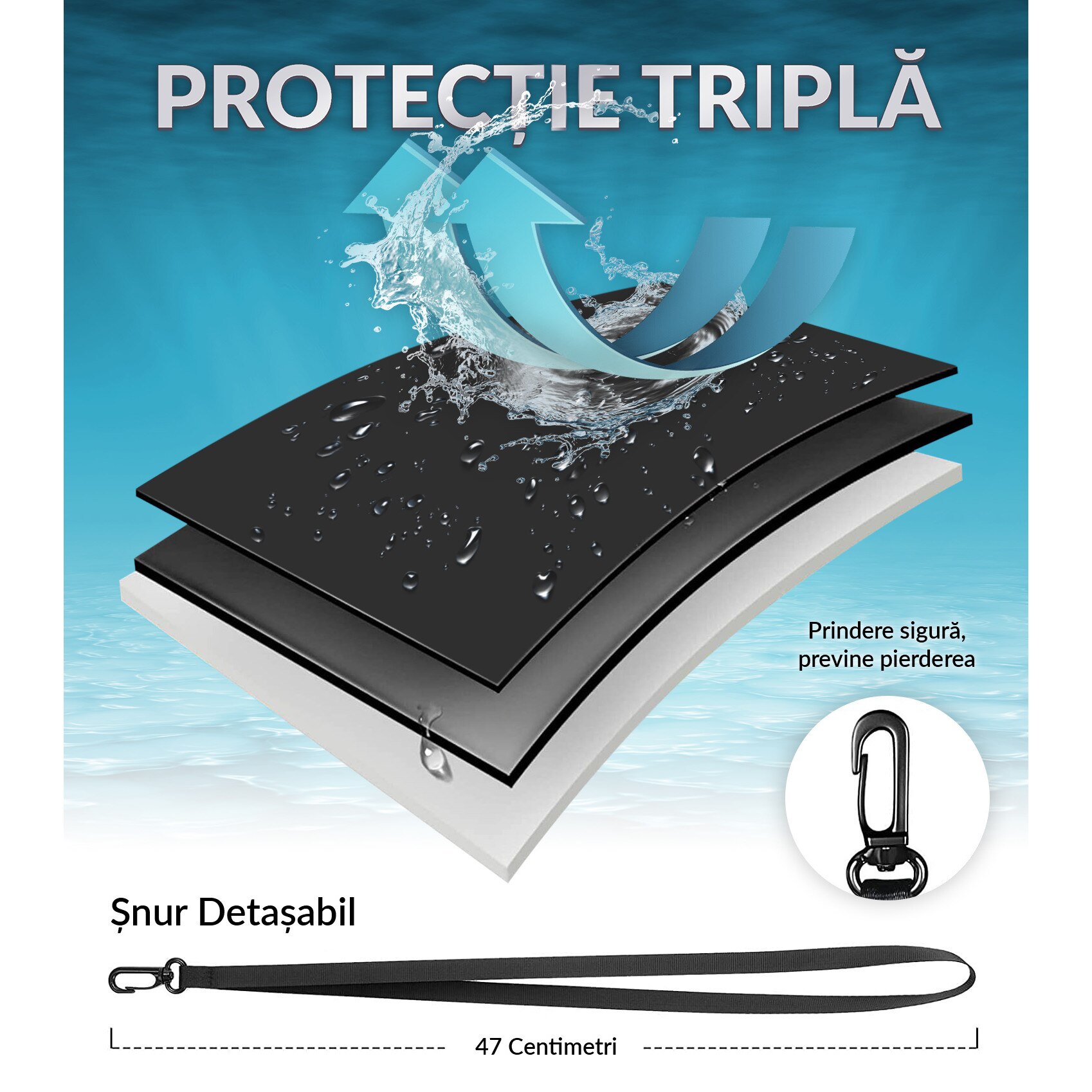 Husa Doctor Shield pentru Telefon, Subacvatica, Universala, Waterproof ...