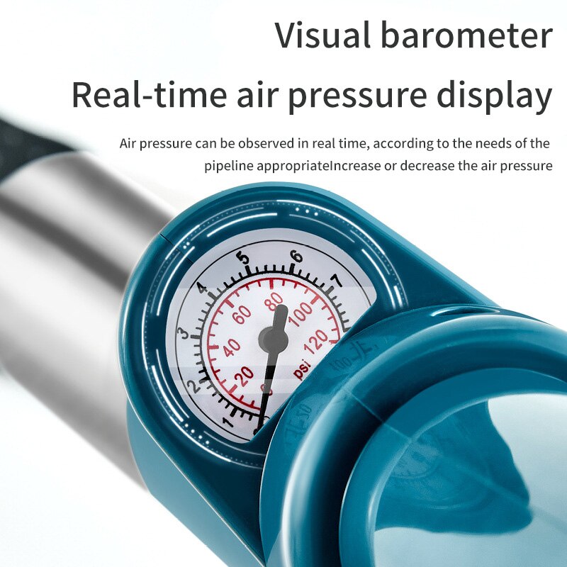 Pompa cu aer comprimat pentru desfundat, WALALLA, 5 fitinguri, Plastic ...