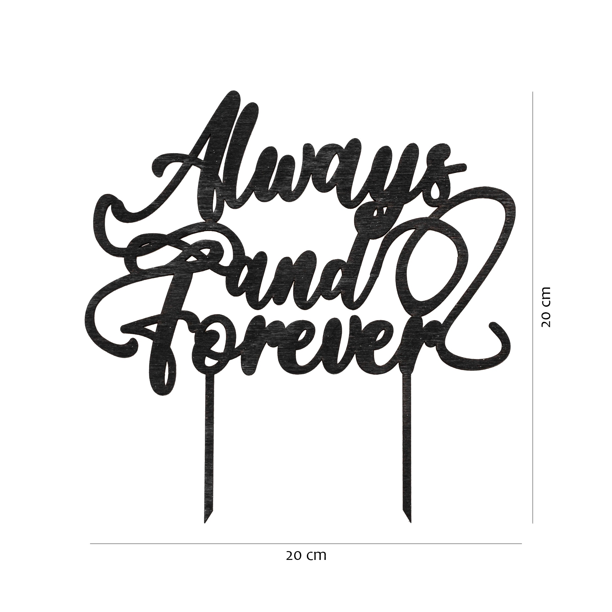 Topper nunta Always and forever 20x20 - eMAG.ro