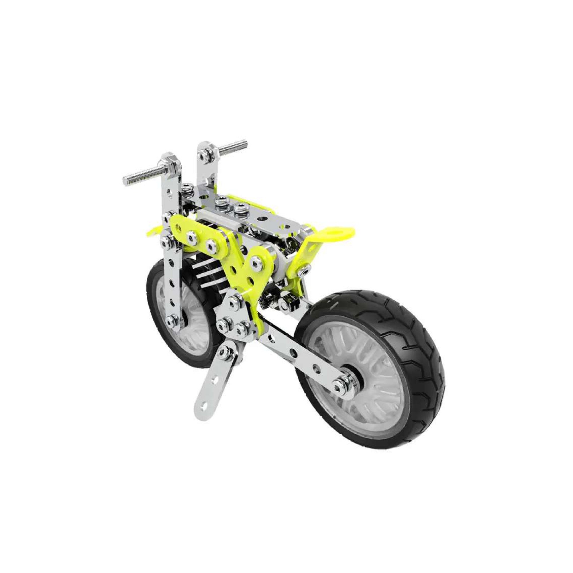 Set de constructie metalic 3D, Puzzle Metalic in forma de Motocicleta ...