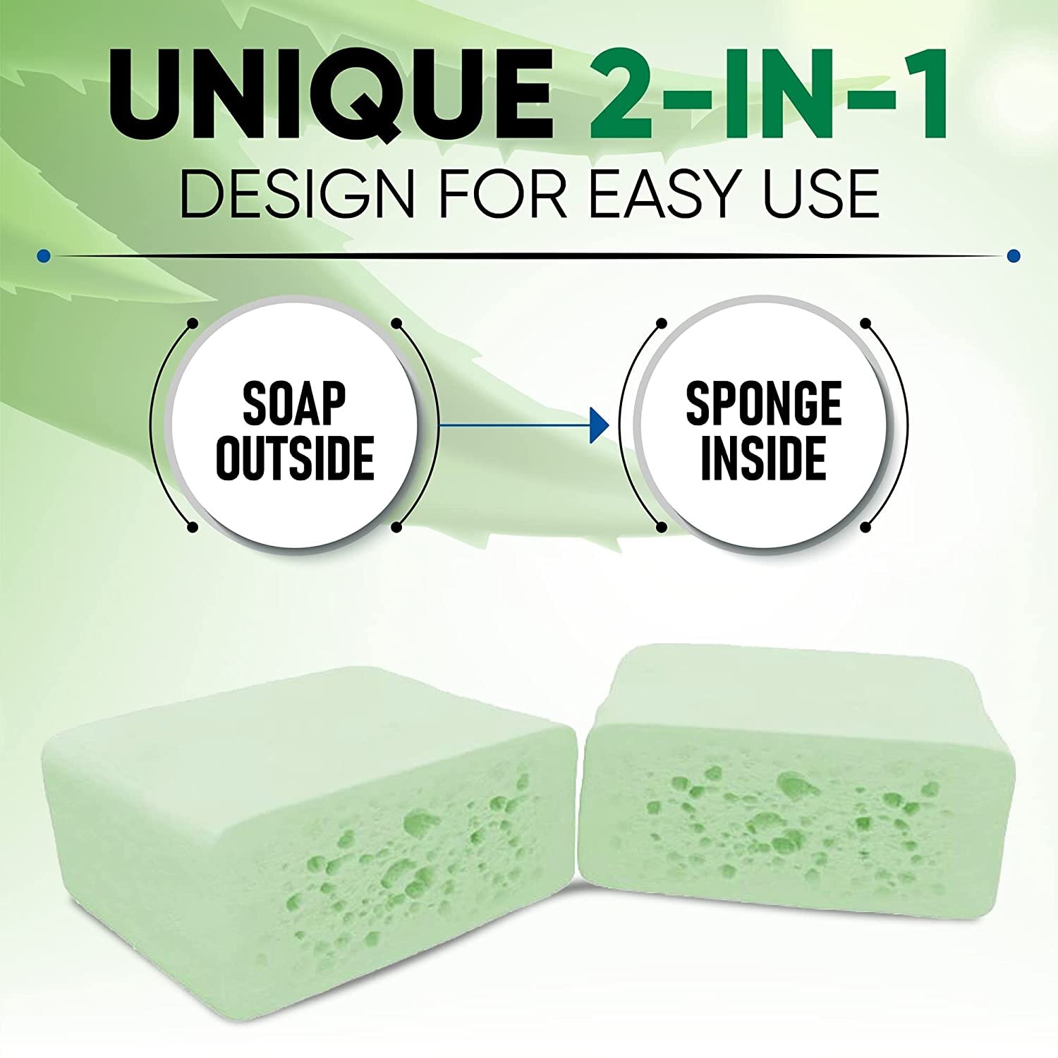 Sapun Esponjabon cu Esponjabon cu Aloe Vera, pentru hidratare si cu ...