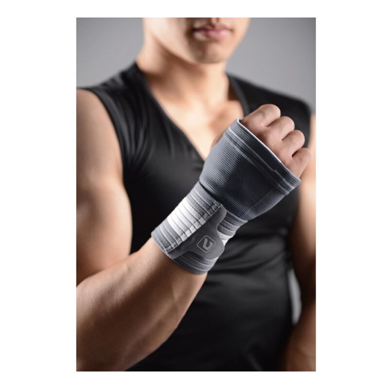 Pansament pentru incheietura mainii, LiveUp, Nylon, S/M, Gri - eMAG.ro